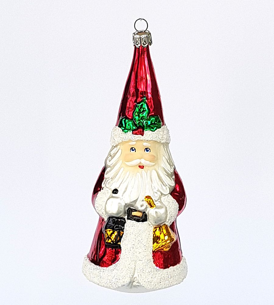 Santa mit Gesicht spitzer Hut rot bemalt Höhe 13cm Breite 6cm ...